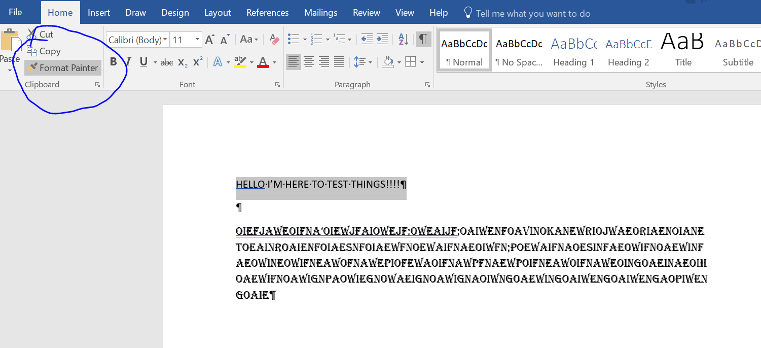 Word Tip of the Week: Format Painter - Writing Agency, Technical ...
